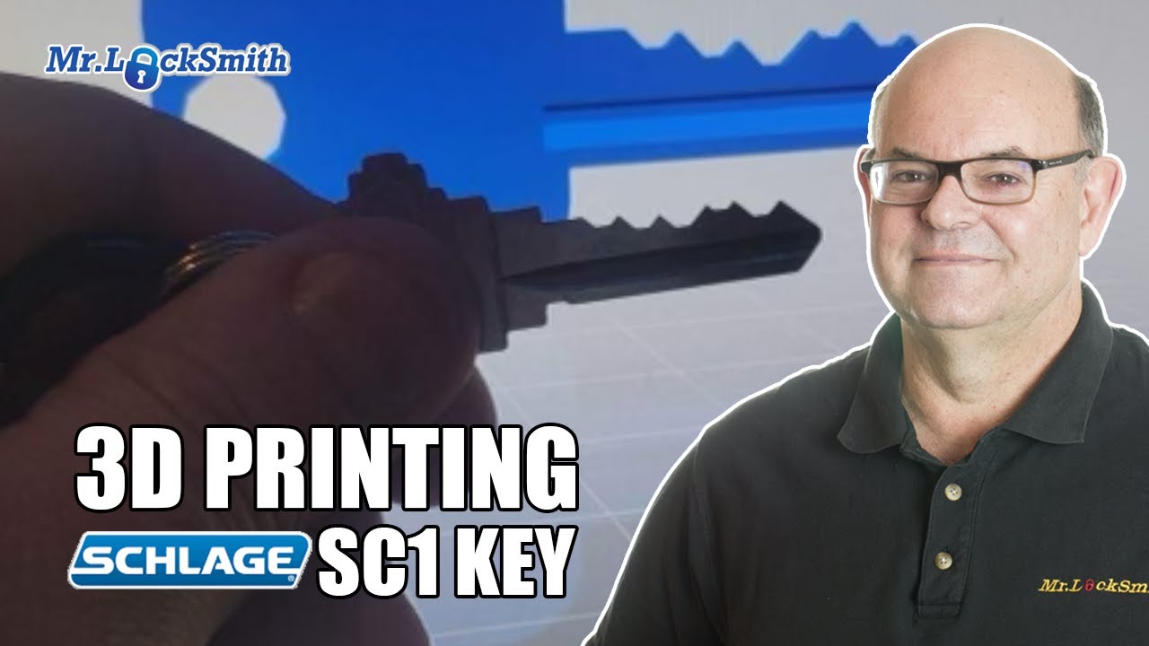 3D Printer Schlage Key - On-Line and Hands-On Locksmith Training